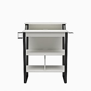 NTENSE Genesis Gaming Desk/Arcade Stand, White