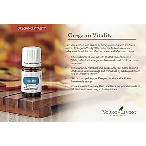 Vitality Oregano Essential Oil 5 ml by Young Living - Immune Support , Digestive-Cleansing , Antioxidants , Overall Wellness , Healthy Immune System , Cooking Essential , Fresh Herbal Note