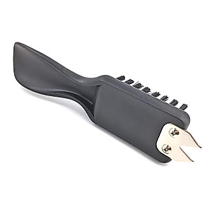 Durable Golf Club Groove Cleaner Brush and Golf Shoes Cleaner Brush Handle Dirt Mud Remover Cleaner Tools Retractable Zip-line Aluminum Carabiner (Shoe Brush and Club Brush)