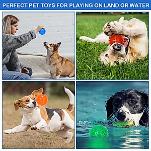 Hanaive 36 Pcs Squeaky Balls for Dogs Squeaky Dog Toys Bulk 2.5 Inch Spiky Dog Chew Balls for Small Dogs Interactive Fetch Toys for Puppy Cleans Teeth for Healthier Gums