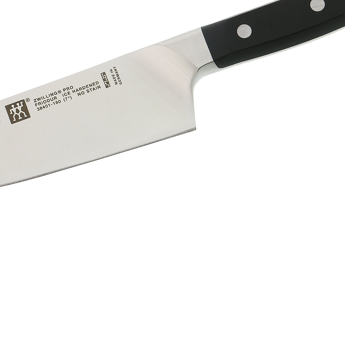 ZWILLING J.A. Henckels 38401-183 Chef's Knife, 7", Black/Stainless Steel