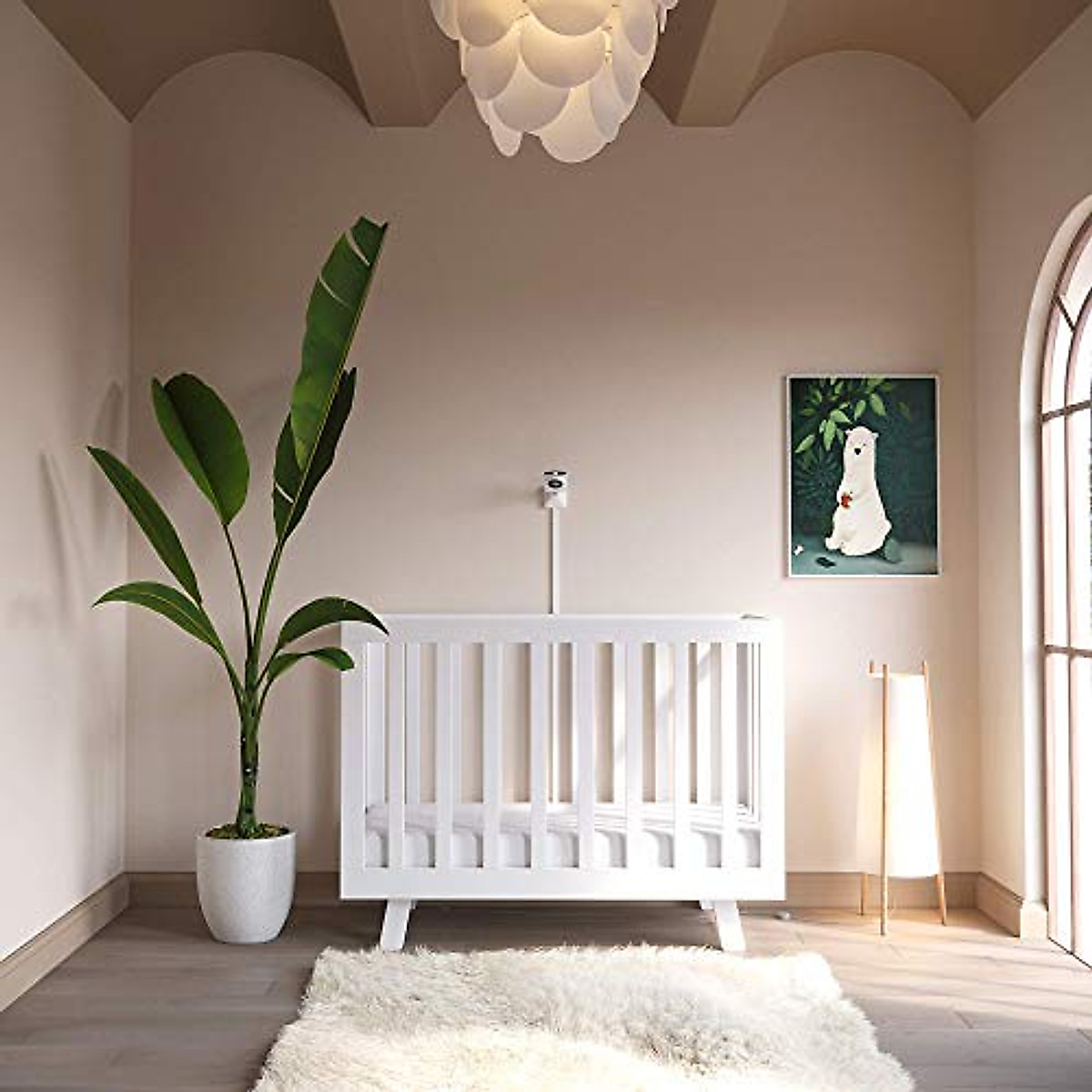 Miku Pro Contact-Free Breathing & Sleep Tracking Monitor - Real-Time Smart Baby Monitor & Wall Mount - HD Video Baby Monitor with Camera & Audio, Night Vision, Humidity & Temperature - Two-Way Talk