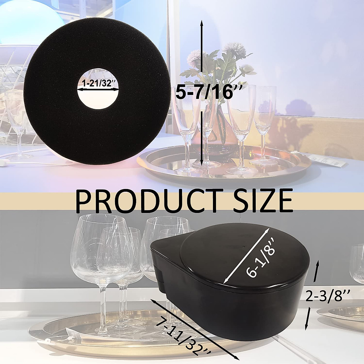 3-Tiers Margarita Salt Rimmer Set,Margarita Sugar Rimmer Set,Bartesian Cocktail Salt Rimmer,Bar Tools and 1 Pcs Hand Juicer Lemon Squeezer,Portable Transparent Acrylic Bird Lemon Juicer