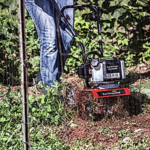 EARTHQUAKE 41999 MC43 Cultivator, 43cc 2-Cycle Viper Engine, 6-10” Adjustable Width, 8” Max Depth, Overhand Handlebars, Lightweight, U.S. Based Customer Service, Red/Black