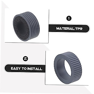Homoyoyo 4pcs Scanner Accessories Rollers for Scanner Roller Pager Replacement for Scanner Pagers Scanner Parts Roller Pager Replacement Roller Pager Accessories Grey