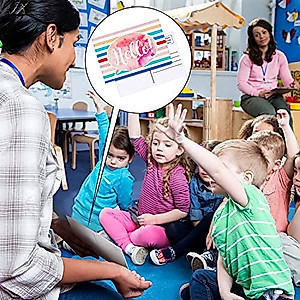 60 Pieces Hello Postcards Pack School Postcards Back to School Teacher Postcards Hello Blank Note Cards Hello Design Greeting Cards Thinking of You Cards for Adults Teacher Kids Students, 4 x 6 Inch