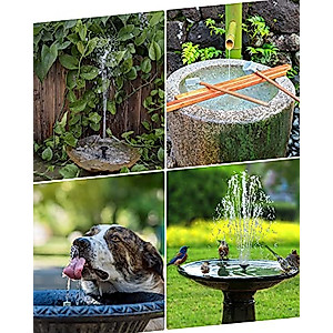 Biling Solar Water Fountain for Bird Bath, 3.5W Solar Water Pump Outdoor with 10ft Cable, 4ft Tubing, Solar Pond Pump for BirdBath, Garden Small Ponds and Fish Tank
