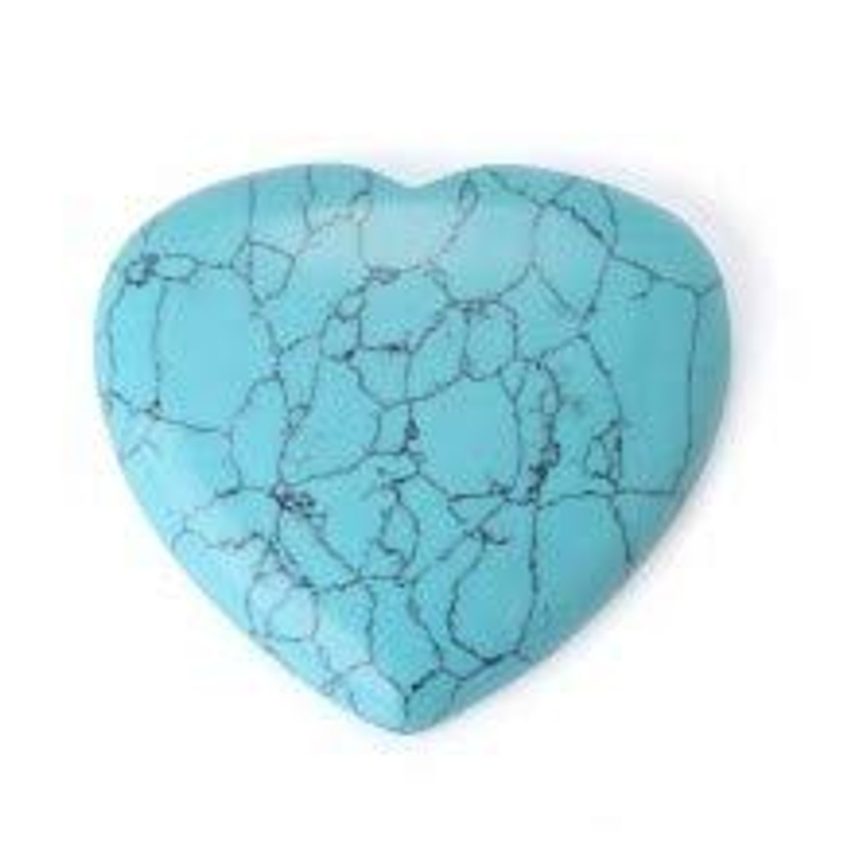 ATLLM Turquoise Heart Phone Grip, Crystal Gemstone Collapsible Holder, Worry Palm Stone for Phone and Tablet