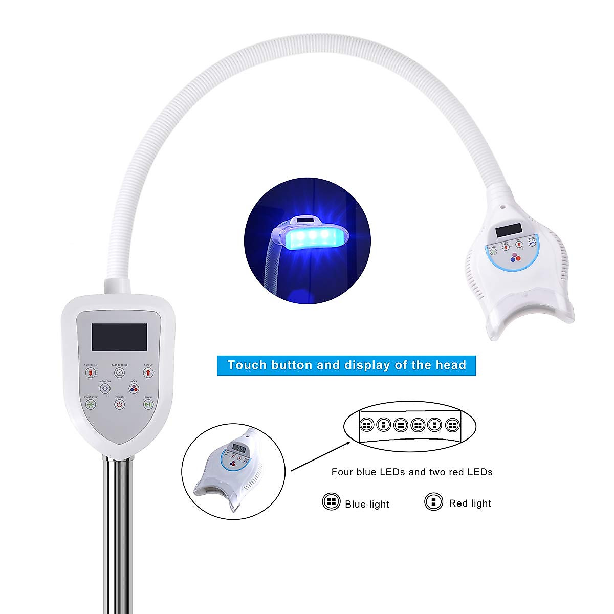 Doc.Royal Teeth Whitening Accelerator MD-669 Digital Display Teeth Whitening Bleaching Whitening Mobile Lamp Machine