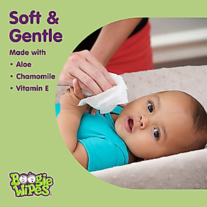 Saline Nose Wipes by Boogie, for Baby & Kids, Face, Hand & Body, FSA/HSA Eligible, Made with Vitamin E, Aloe, and Natural Saline, Lavender Scent, 30 Count (Pack of 3)