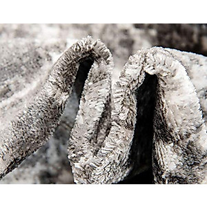 Unique Loom Sofia Collection Area Rug - Salle Garnier (3' 3" x 19' 8" Runner, Gray/ Ivory)