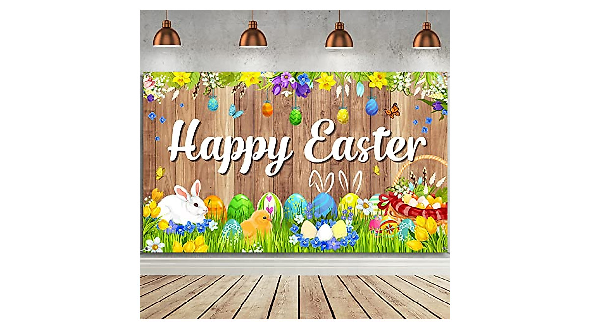 Happy Easter Backdrop - Perfect for Spring Celebrations