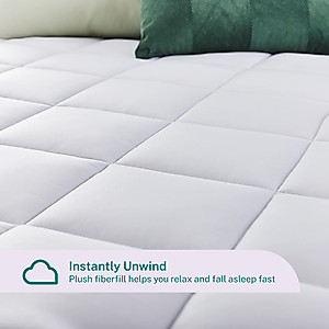 Sleep Innovations Dual Layer 4 Inch Memory Foam Mattress Topper, California King Size, Ultra Soft Support, 3 Inch Cooling Gel Memory Foam Plus 1 Inch Fluffy Pillow Top Cover