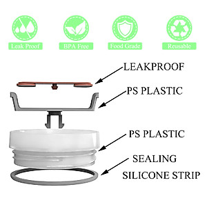 40 OZ Tumbler Lid Compatible for Stanley Quencher, 2 Pack Spill Proof Splash Resistant Stainless Steel Tumbler Covers Fit for Stanley and More Coffee (Pink)