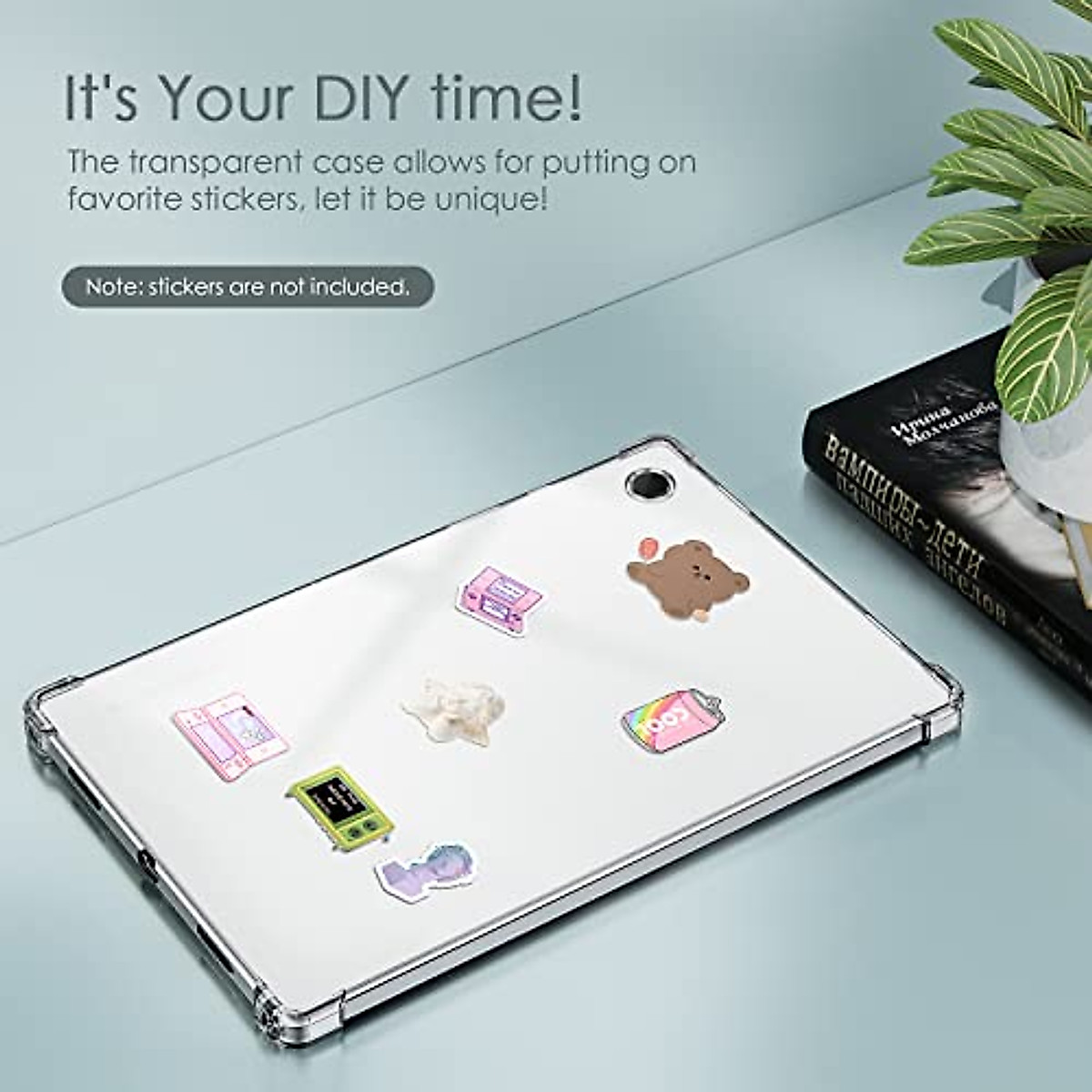 TiMOVO for Galaxy Tab A8 Case 10.5 Inch 2022 SM-X200/ SM-X205, Shockproof Drop Protection Slim Lightweight TPU Transparent Back Cover Shell for Samsung Galaxy Tab A8 10.5" Clear Case