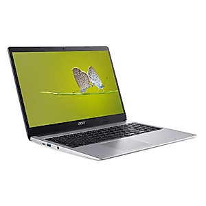 acer 2023 15" HD Premium Chromebook, Intel Celeron N Processor 2.78GHz Turbo Speed, 4GB Ram, 64GB SSD, Ultra-Fast WiFi Up to 1700 Mbps, Full Size Keyboard, Chrome OS, Arctic Silver Color-(Renewed)