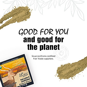 Light Mountain Henna Hair Color & Conditioner - Medium Brown Hair Dye for Men/Women, Organic Henna Leaf Powder and Botanicals, Chemical-Free Semi-Permanent Hair Color, 4 Oz