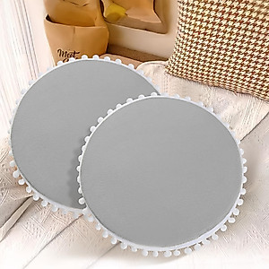 Kishome Round Floor Pillow for Kids, Circle Floor Pillows Set of 4 Big Floor Pillows for Children Classroom 15 Inch, Large Cute Seat Cushion Reading Nook Preschool Playroom Nursery Canopy