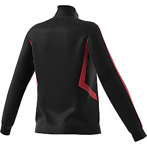 adidas womens Tiro Track Jacket Black /Pink XX-Small