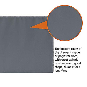 Yaheetech 5 Drawers Fabric Organizer Fabric Storage Organizer Unit Tower for Hallway, Entryway, Steel Frame, Easy Pull Handle Dark Gray