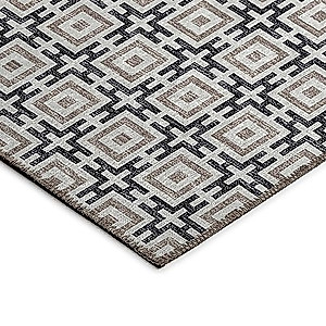Dalyn Rugs Indoor/Outdoor Marlo MO1 Black Washable 8' x 10'