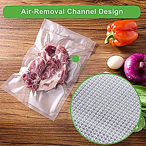 Vacuum Sealer Bags 6" x 16.4' 2Rolls + 8" x 16.4' 2Rolls + 11" x 16.4' 2Rollsfor Food Saver, Seal a Meal, Commercial Grade, BPA Free, Heavy Duty, Great for vac storage, Meal Prep or Sous Vide