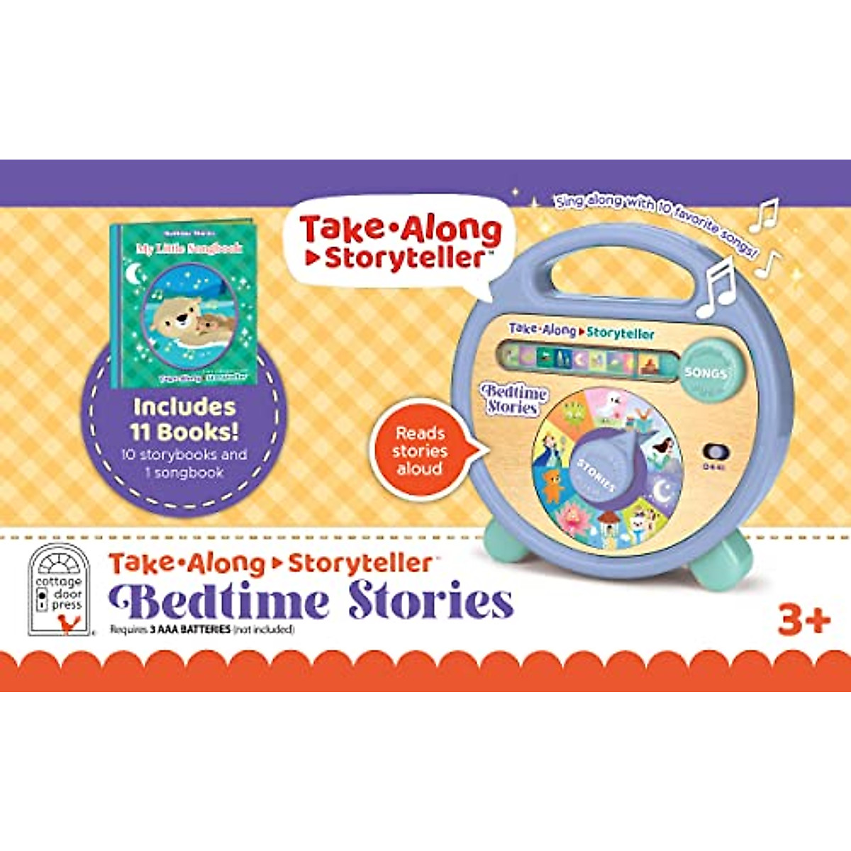 Take-Along Storyteller Bedtime Stories Interactive Electronic Take Along Storyteller with 11 Books, Ages 3-8
