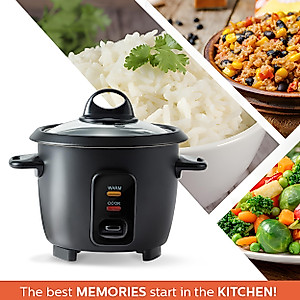 Mishcdea Mini Rice Cooker 2 Cups