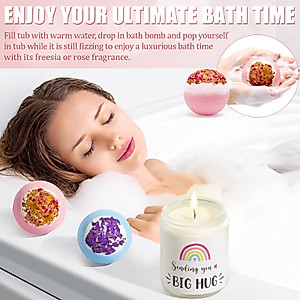 Get Well Soon Gifts for Women, Care Package Get Well Gift Basket for Sick Friends, Sympathy Gifts Thinking of you After Surgery Feel Better Self Care Gifts, Birthday Gifts for Women w/ Tumbler Blanket