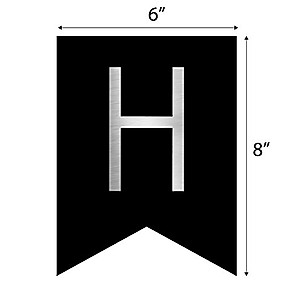 Funny Birthday Party Pack - Black & Silver Happy Birthday Bunting, Poms, and Swirls Pack- Birthday Decorations - 21st - 30th - 40th - 50th Birthday Party Supplies