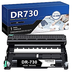 TANFENJR Compatible DR730 Drum Unit (Not Toner) Replacement for Brother DR 730 use with MFC-L2750DW MFC-L2710DW DCP-L2550DW HL-L2350DW HL-L2395DW HL-L2370DW HL-L2370DWXL Printer (1 Drum)