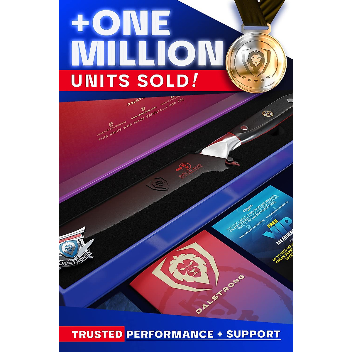 Dalstrong Boning Knife - 6 inch - Shogun Series ELITE - Damascus - AUS-10V Japanese Steel - Fillet Knife - Carving, Boning, Trimming, Deboning - Black G10 Handle - Sheath Included