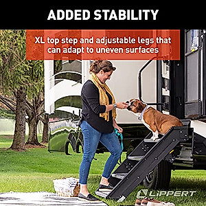 Lippert Components - 791574 Solid Step Quad Step for RV and Travel Trailer Entry Doorway 26-inch