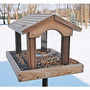 Woodlink PRO4 Premier Cedar Bird Feeder, Brown