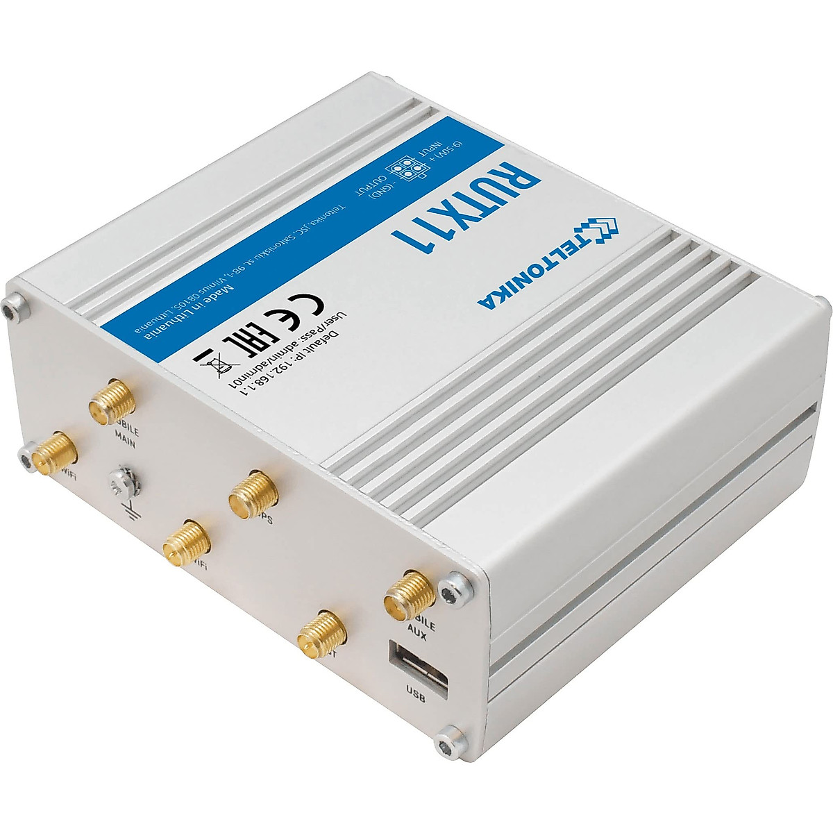 Teltonika RUTX11 Dual-SIM, 4 x Gigabit Ethernet Ports, Dual-Band AC WiFi, Bluetooth LE and USB LTE Router - RUTX11110400