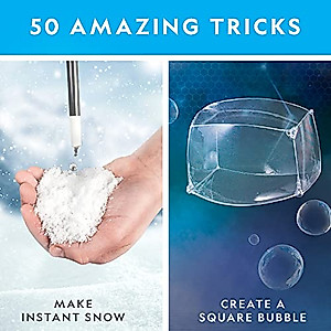NATIONAL GEOGRAPHIC Science Magic Kit – Science Kit for Kids with 50 Unique Experiments and Magic Tricks, Chemistry Set and STEM Project, A Great Gift for Boys and Girls (Amazon Exclusive)