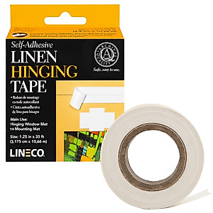Lineco L533-1015 Self Adhesive Linen Tape 1.25Inx35Ft, Average, Multicolor