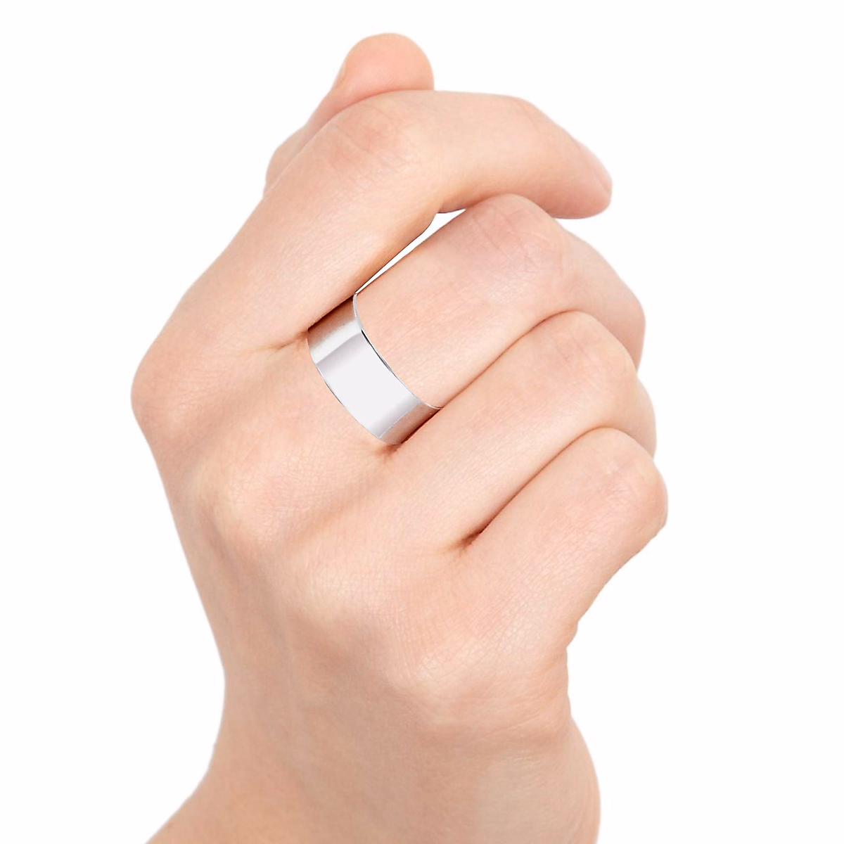 AeraVida Plain Cigar Band 10mm Width .925 Silver Ring | Casual Fashion Style Comfort Fit Silver Rings for Unisex | Statement Fashion, Promise Ring, Couple Unisex Ring | Size 6