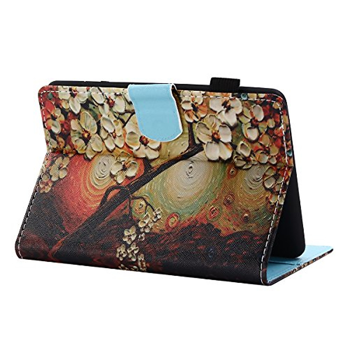 Smart Case for Kindle Paperwhite, Newshine Leather Flip Stand Magnetic Wallet Case with Card Slots for Amazon Kindle Paperwhite E-reader 6" (Fits 2012, 2013, 2014, 2015 Versions) - Plum Flower