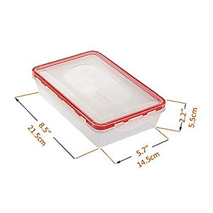 Bento Lunch Box 3pcs set 24oz - Meal Prep Containers Microwavable - BPA Free - External Leak Proof - Portion Control Containers - Food Prep Containers Dishwasher Friendly - Snap Locking Lid