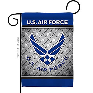 US Air Garden Flag Armed Forces USAF United State American Military Veteran Retire Official House Decoration Banner Small Yard Gift Double-Sided, 13"x 18.5", Made In USA 13 X 18.5