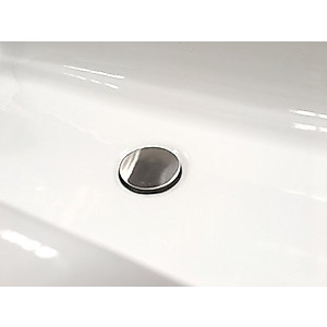 ALFI brand AB5009-BSS Popup Drain for Sink without Overflow, Brushed Stainless Steel