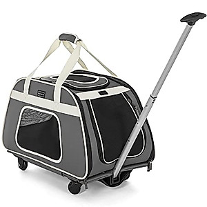 Petsfit Pet Carrier with Removable Wheels