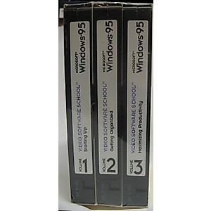Video Software School Microsoft Windows 95 Training Program 3 VHS Tapes Set Video Instruction Course