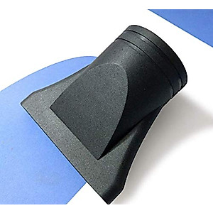 2Pcs Professional Plastic Salon Hair Dryer Nozzle Replacement Narrow Concentrator Replacement Blow Flat Hairdressing Styling Tool Hair Drying Nozzle Fit For Outer Diameter 4.5cm (Black)