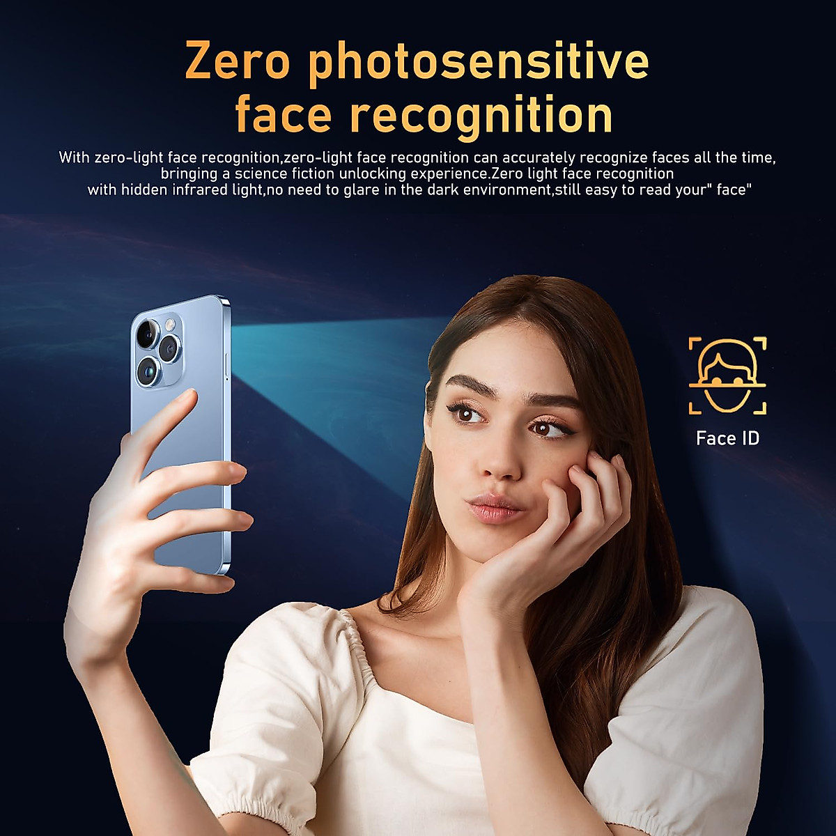 I13 Smartphone Unlocked Cell Phone (Blue C)