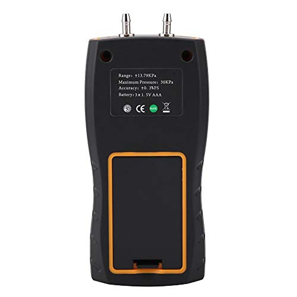 Akozon Air Pressure Meter,Vacuum Pressure Gauge SW-512B High Accuracy Digital Differential Pressure Gauge Air Pressure Meter Tool (no Battery)