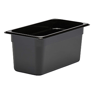 Cambro 36CF110 ColdFest Black 1/3 Size 6" H Cold Food Pan
