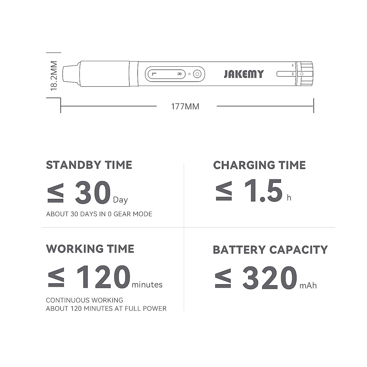 Small Electric Screwdriver, JAKEMY 3 Torque Adjustable Laptop Cordless Screwdiver Set, Rechargeable Mini Computer Screwdriver Kit for Electronics Repair with Shadowless LED Lamp