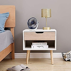 Aluan Desk Fan Small Table Fan with Strong Airflow Rechargeable Battery Operated Portable Fan 3 Speeds Adjustable Head 360°Rotatable Mini Personal Fan for Home Office Bedroom Table and Desktop